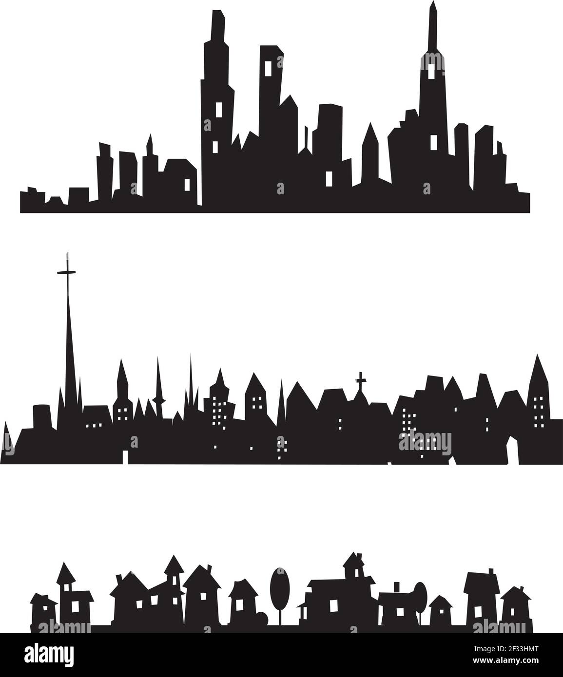 Set of vector cityscape backgrounds Stock Vector Image & Art - Alamy