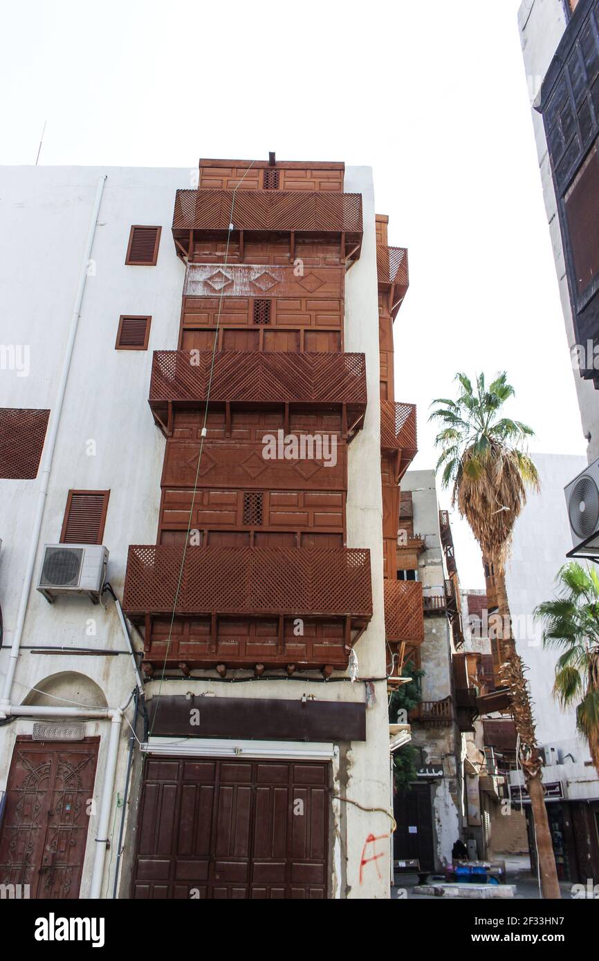 Old historical city in balad, jeddah, Unesco world heritage site Stock ...