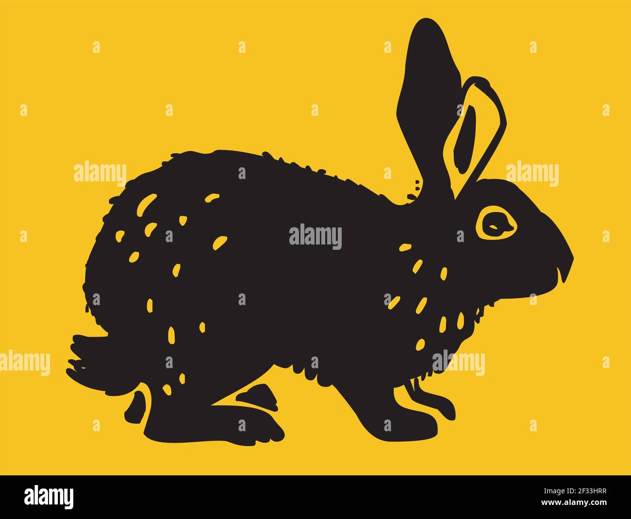 Vector illustration of rabbit Stock Vector Image & Art - Alamy