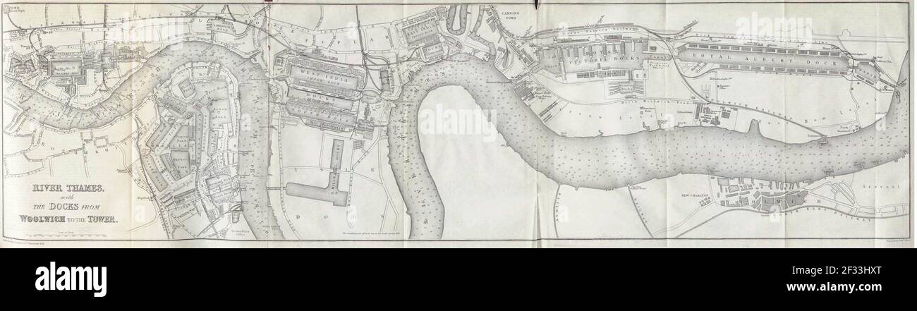 London dock map hi-res stock photography and images - Alamy
