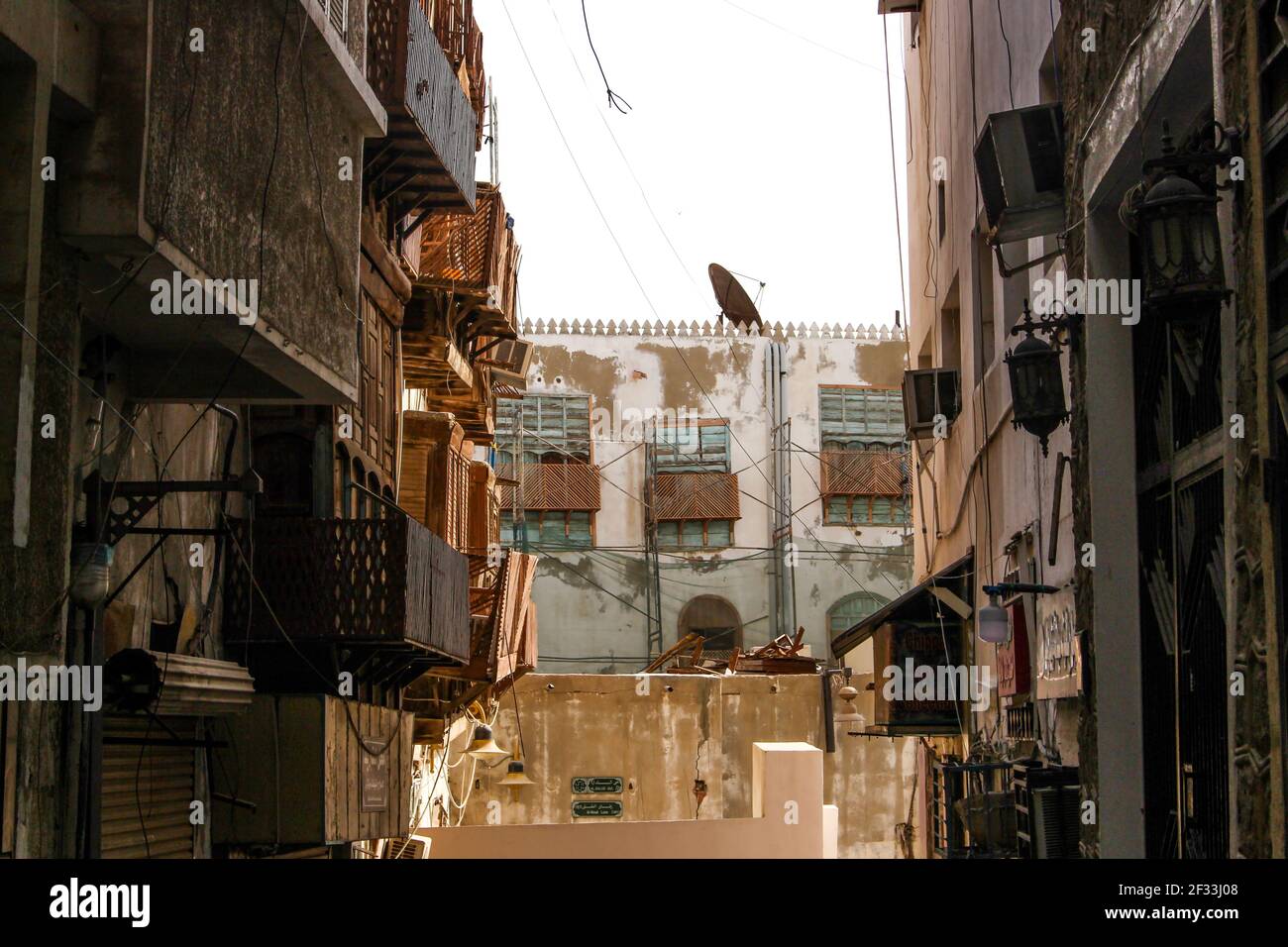 Old historical city in balad, jeddah, Unesco world heritage site Stock ...