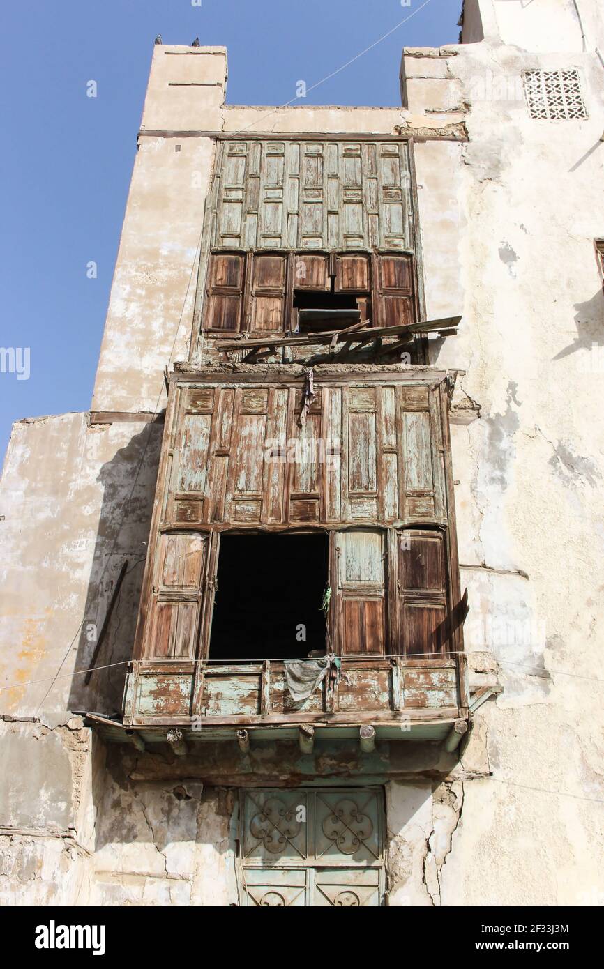 Old historical city in balad, jeddah, Unesco world heritage site Stock ...