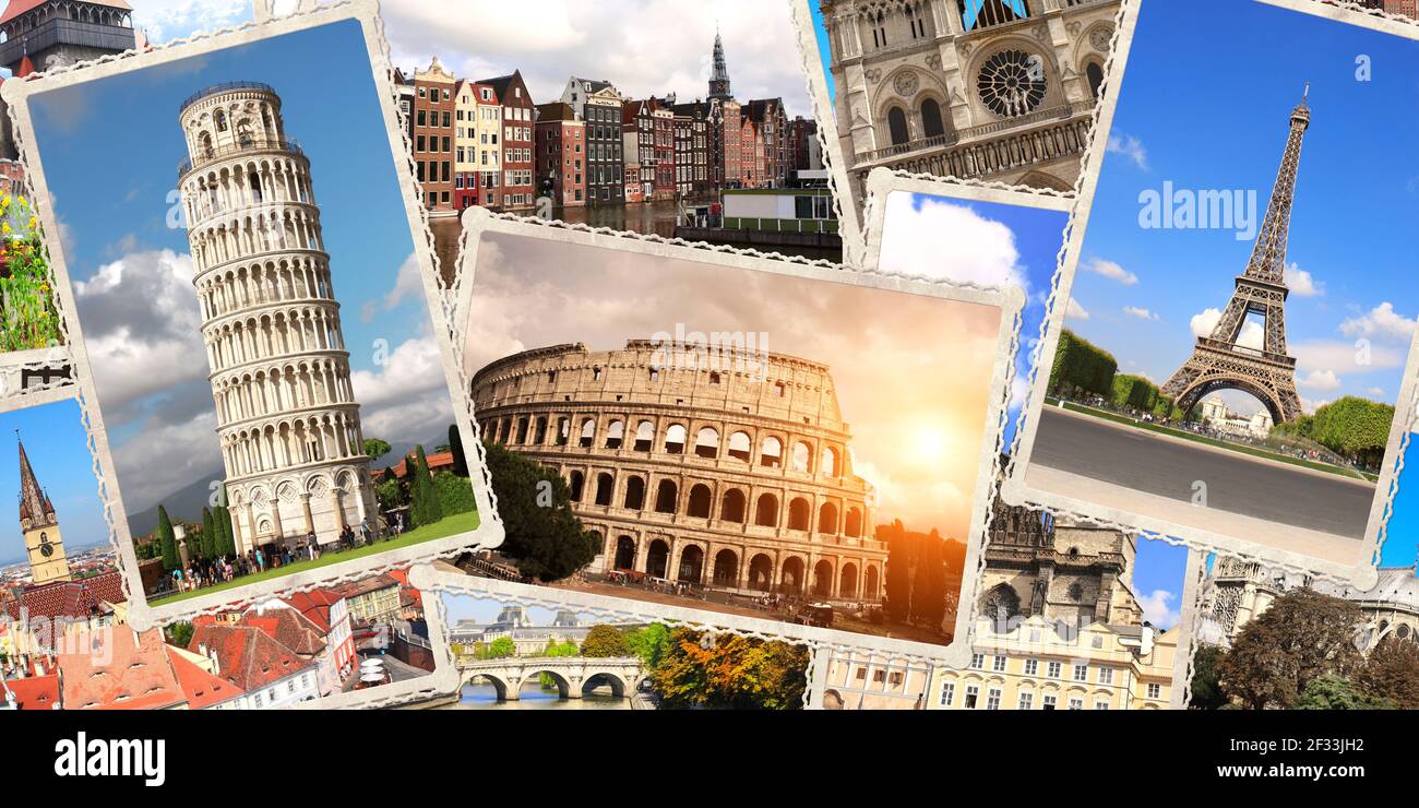 Europe Travel Collage