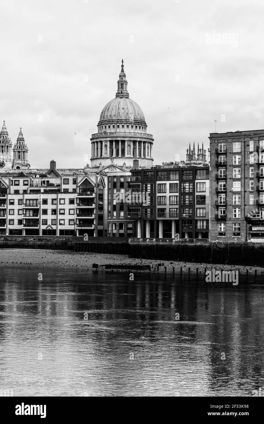 City of London and the Thames Stock Photo - Alamy