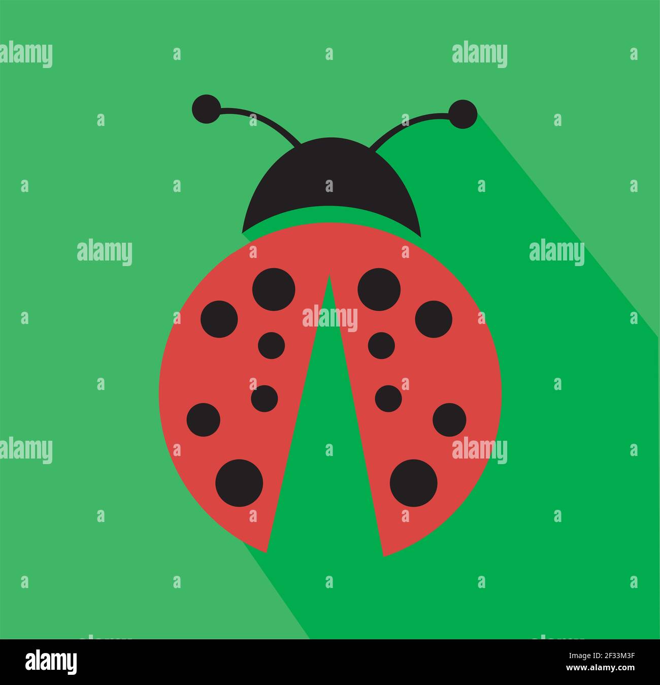 Ladybug vector illustration Stock Vector Image & Art - Alamy