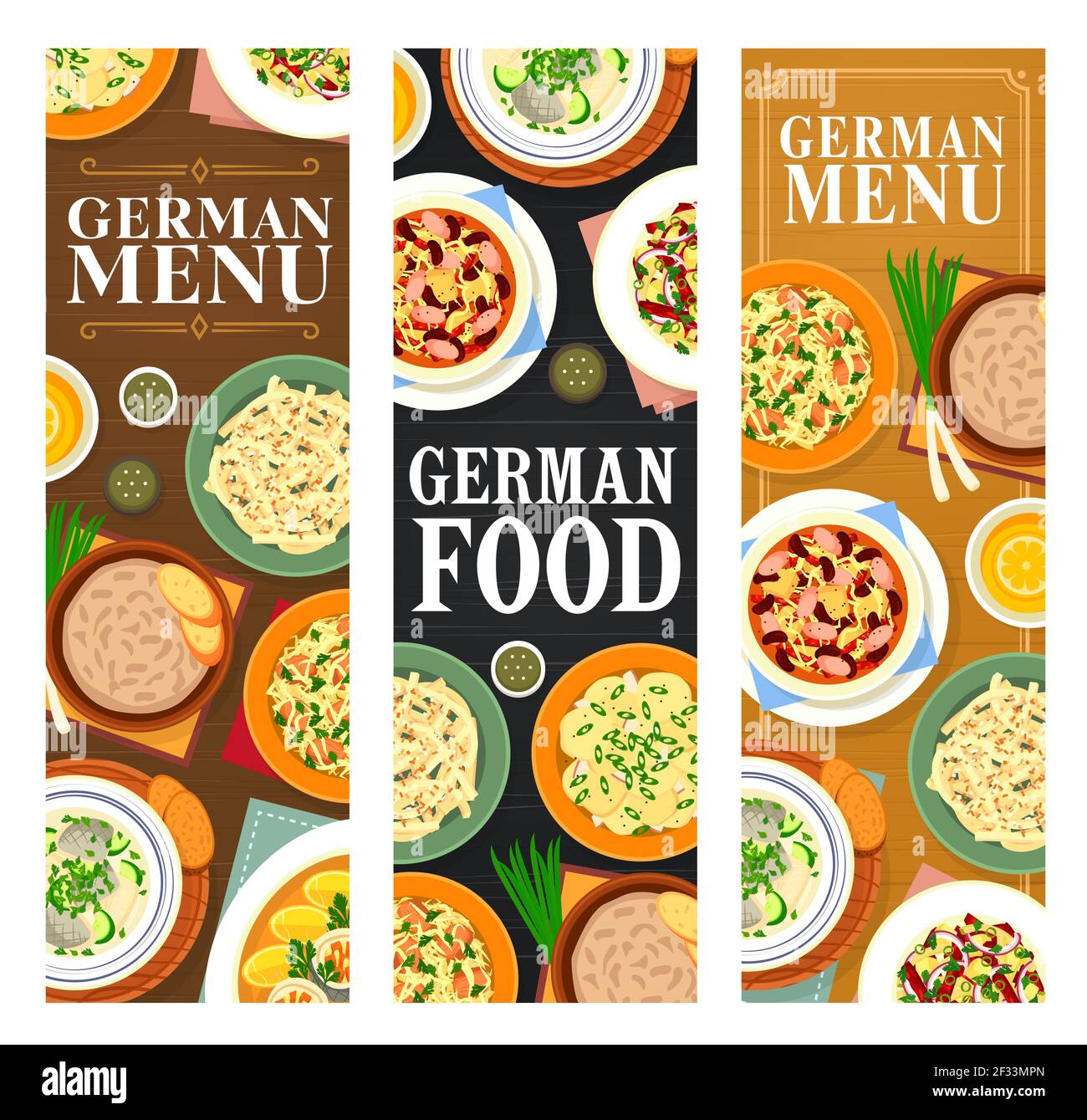 Wurstsalat Stock Vector Images - Alamy