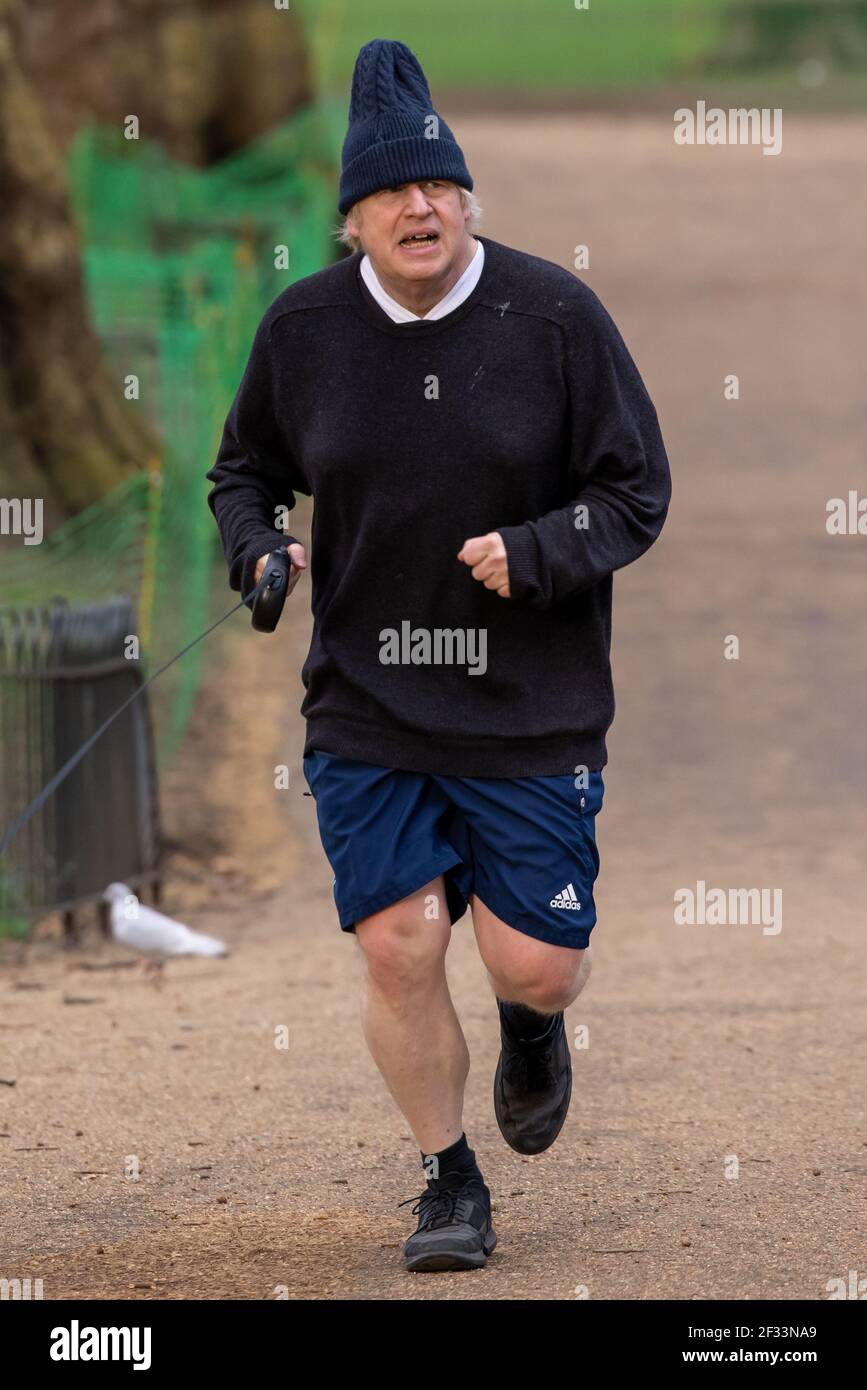 Boris johnson walking the dog hi-res stock photography and images - Alamy