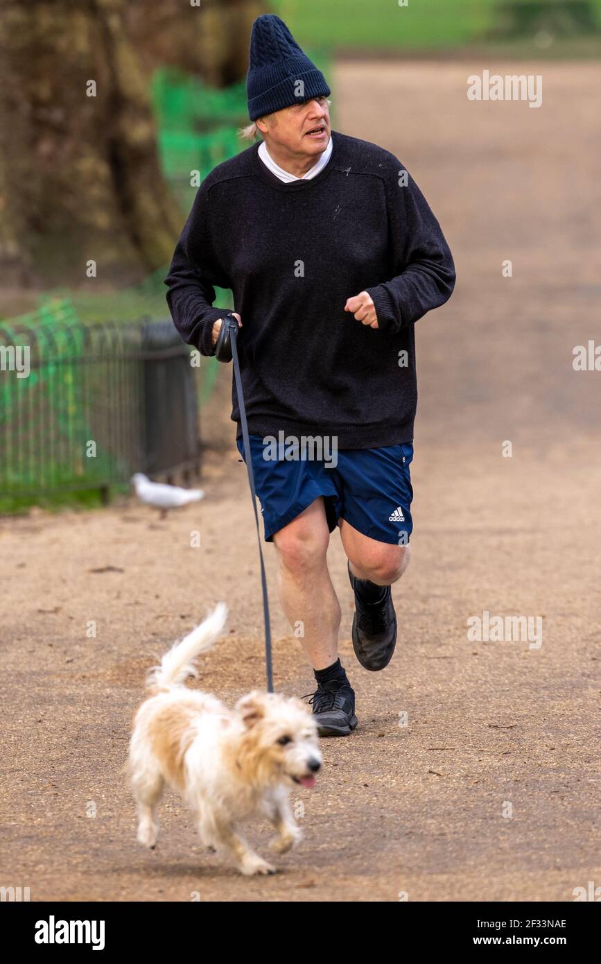 Boris johnson walking dog hi-res stock photography and images - Alamy