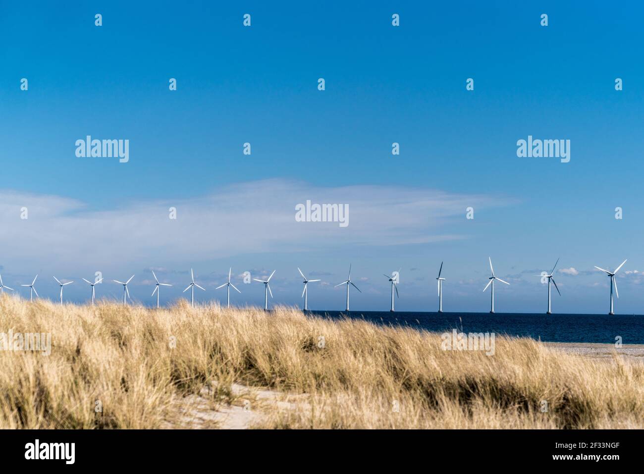 Environment energy wind power windmills beach hi-res stock photography ...
