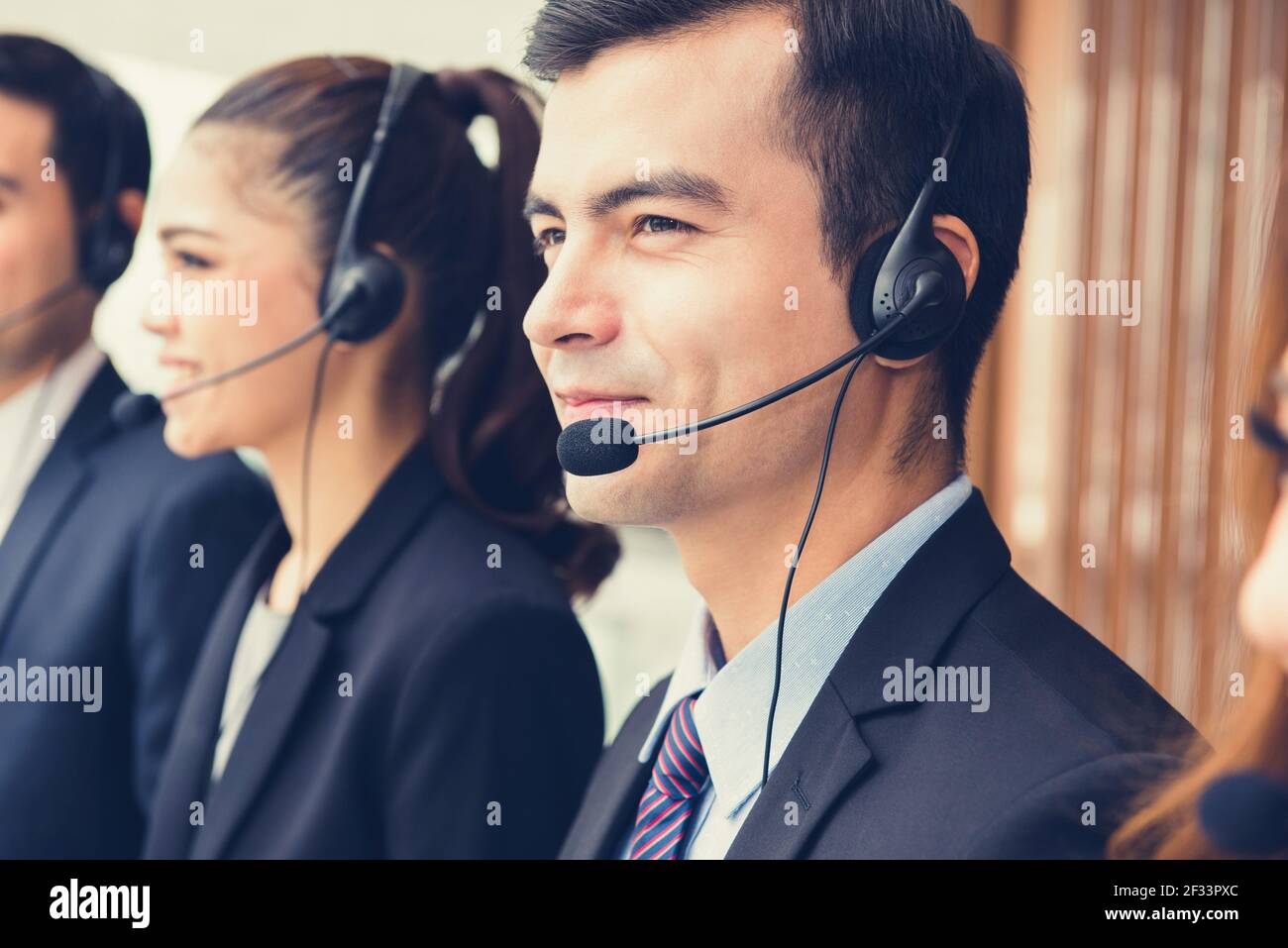 Male telemarketer hi-res stock photography and images - Alamy