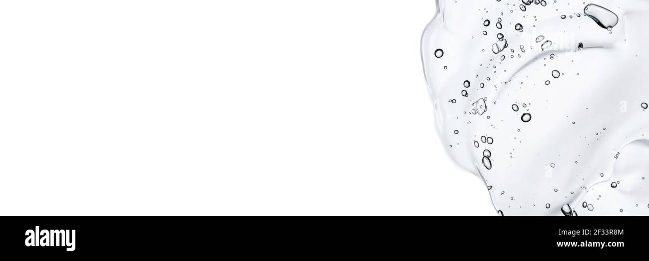 Transparent gel on a white background Stock Photo - Alamy