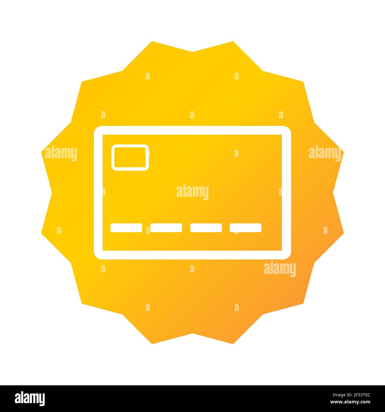 credit card icon. credit card illustration. Flat vector icon. can use ...