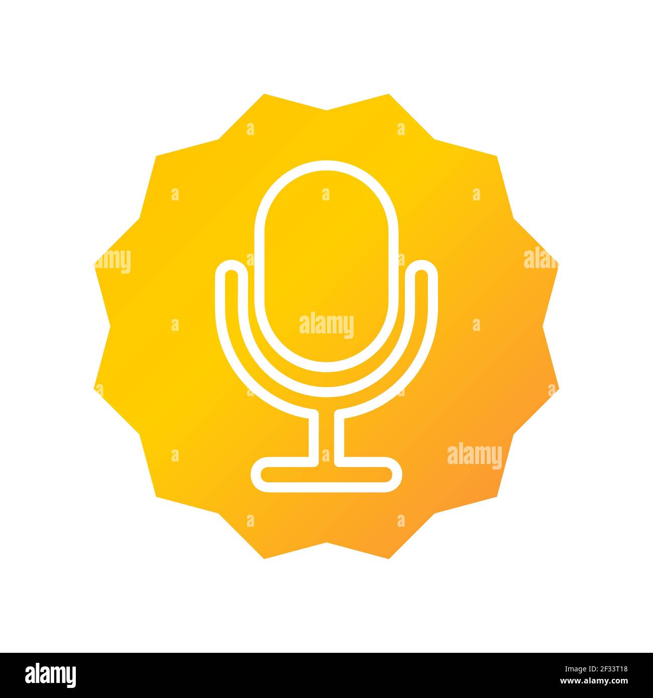 microphone icon. microphone illustration. Flat vector icon. can use for ...