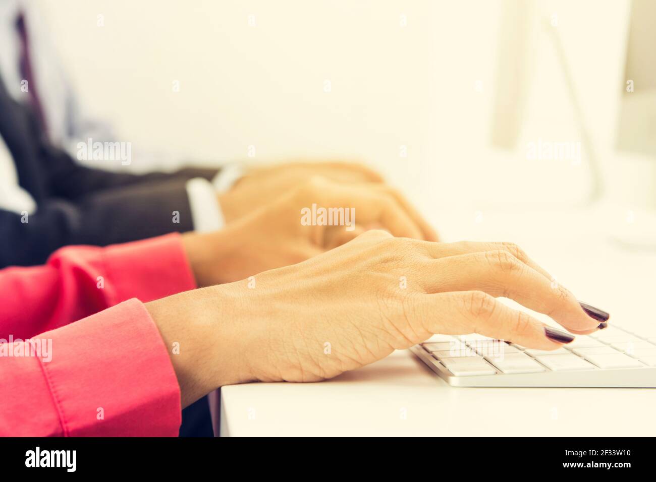 Computer corporate hands hi-res stock photography and images - Alamy