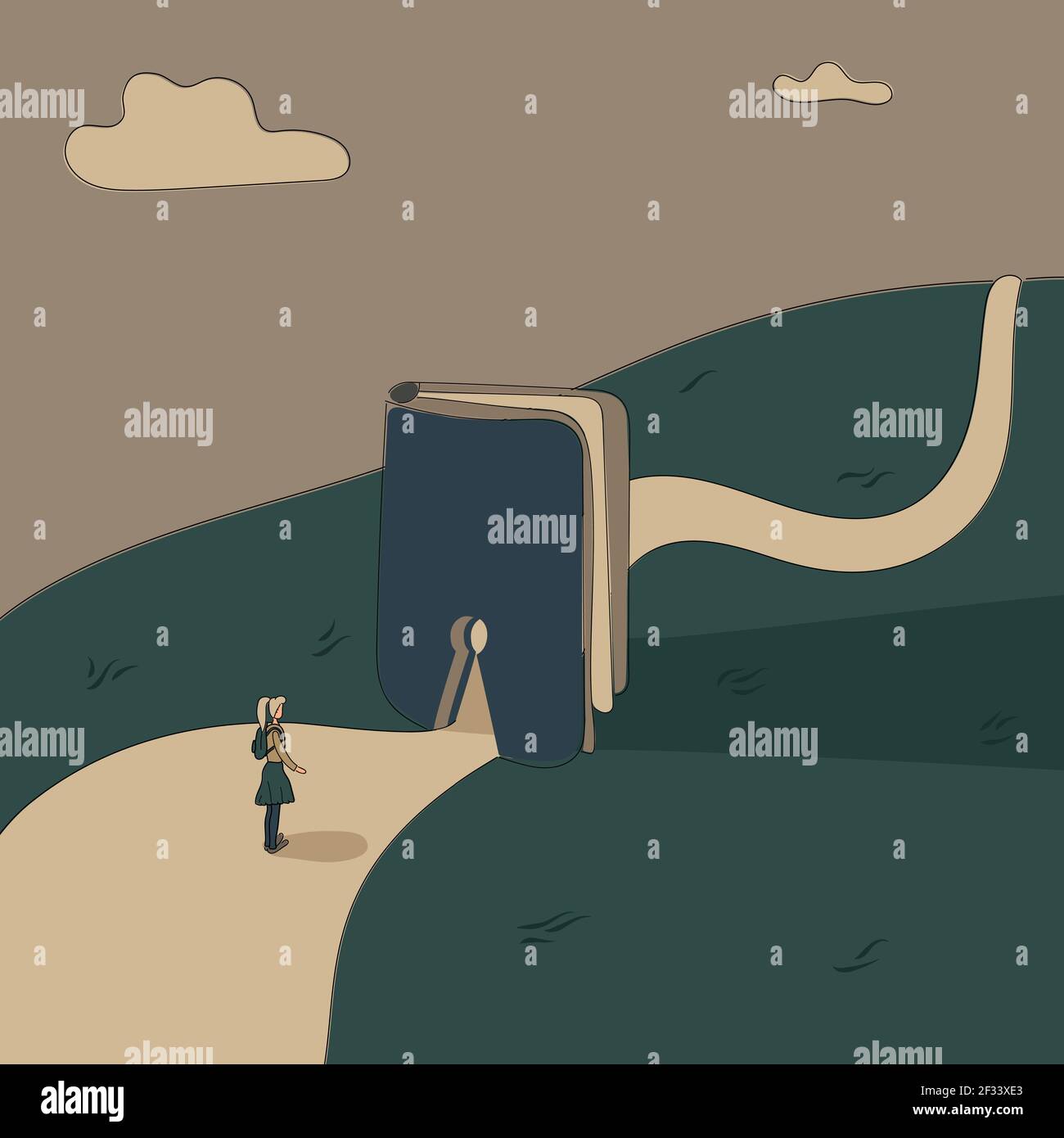 Bible on book stand Stock Vector Images - Alamy