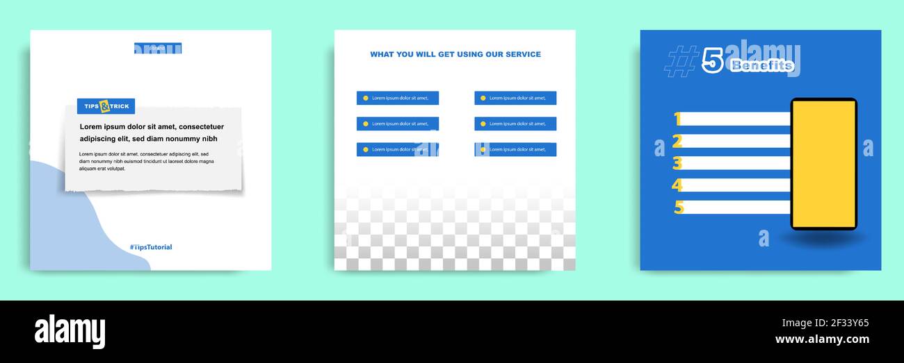 Social media tutorial, tip, trick, quick tips, layout template with ...
