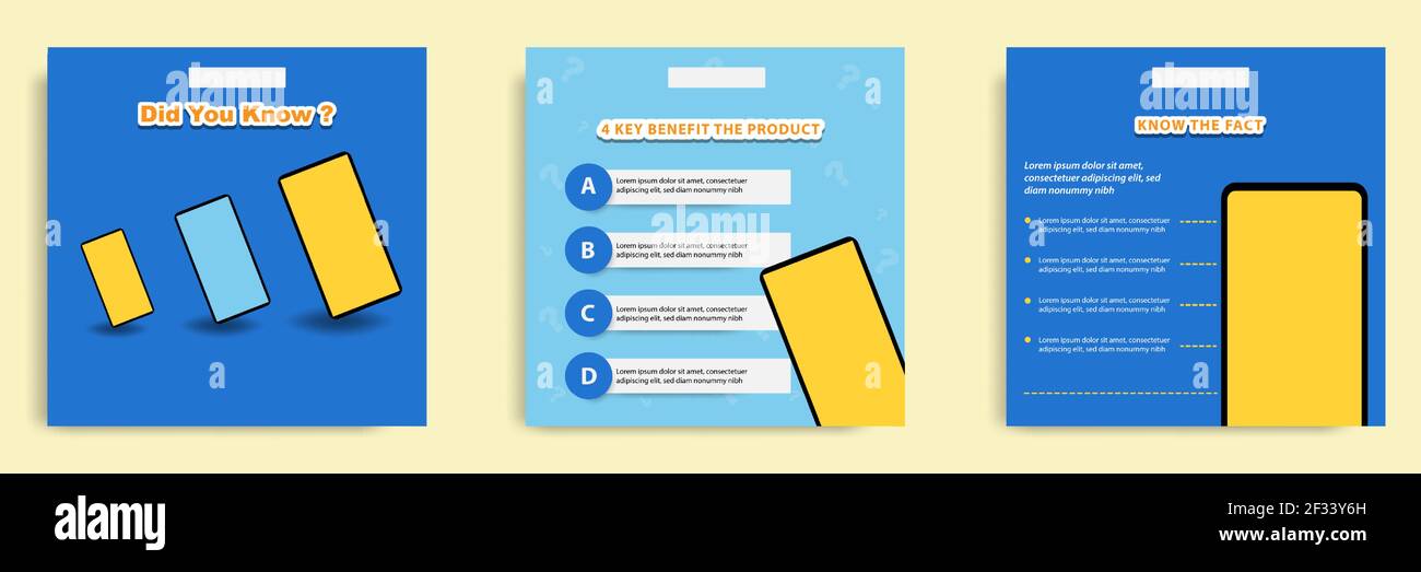 Social media tutorial, tip, trick, quick tips, layout template with ...