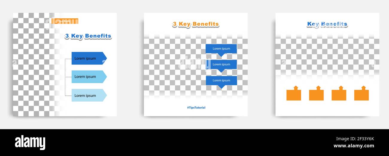 Social media tutorial, tip, trick, quick tips, layout template with ...