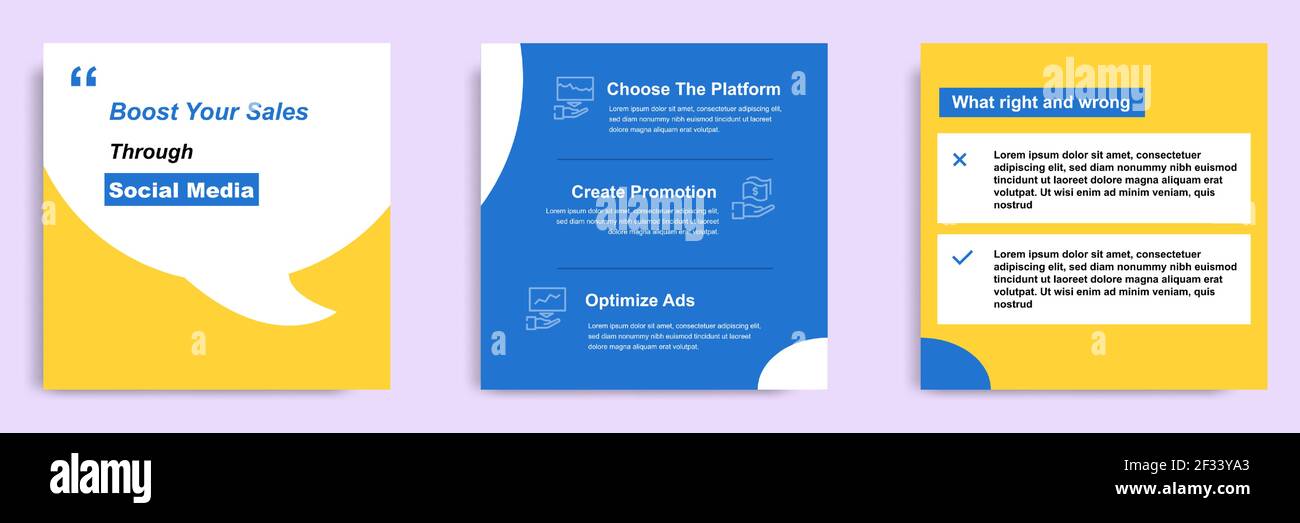 Social media tutorial, tip, trick, quick tips, layout template with ...