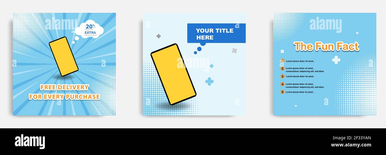 Social media tutorial, tip, trick, quick tips, layout template with ...