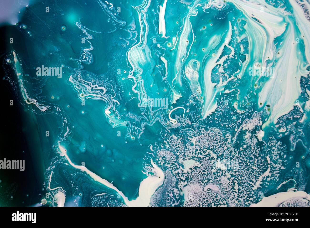 The colors of the aqueous ink are translucent. Abstract multicolored ...