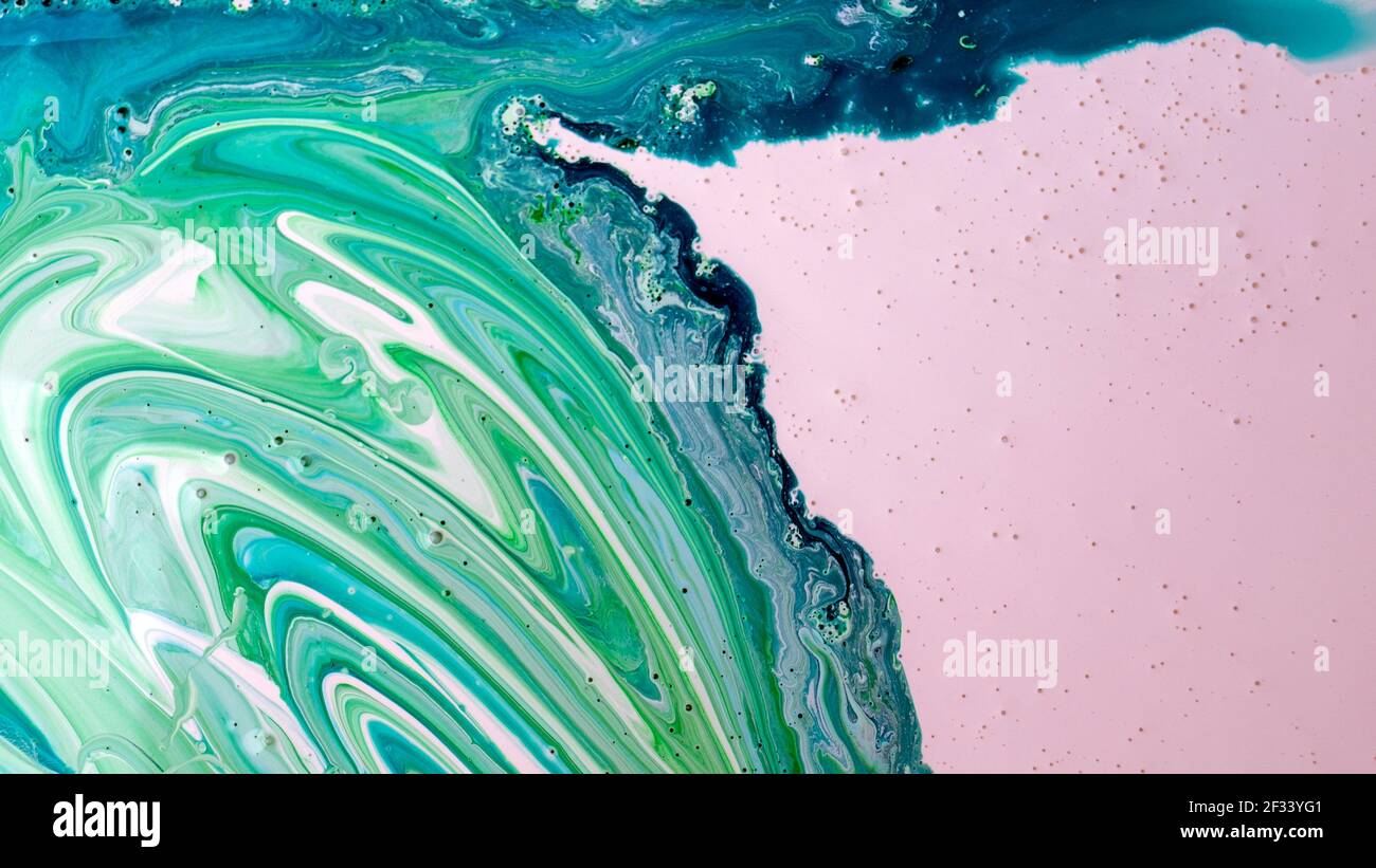 The colors of the aqueous ink are translucent. Abstract multicolored ...