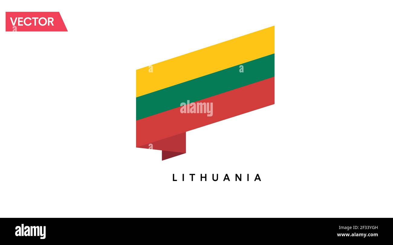 Lithuania Flag Icon. Vector isolated illustration of the flag of ...