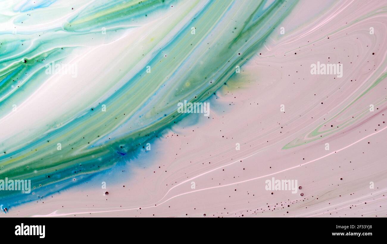 The colors of the aqueous ink are translucent. Abstract multicolored ...