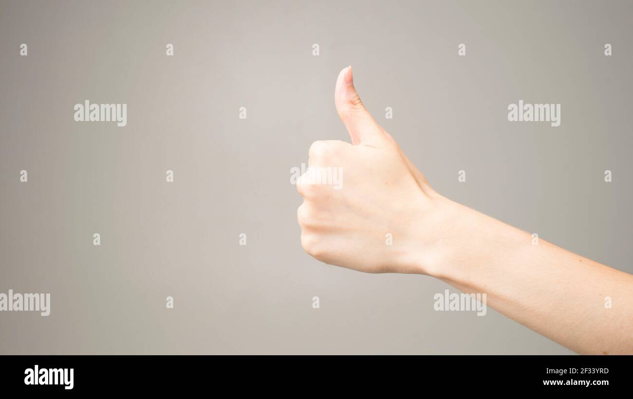 Hands thumbs up hi-res stock photography and images - Alamy