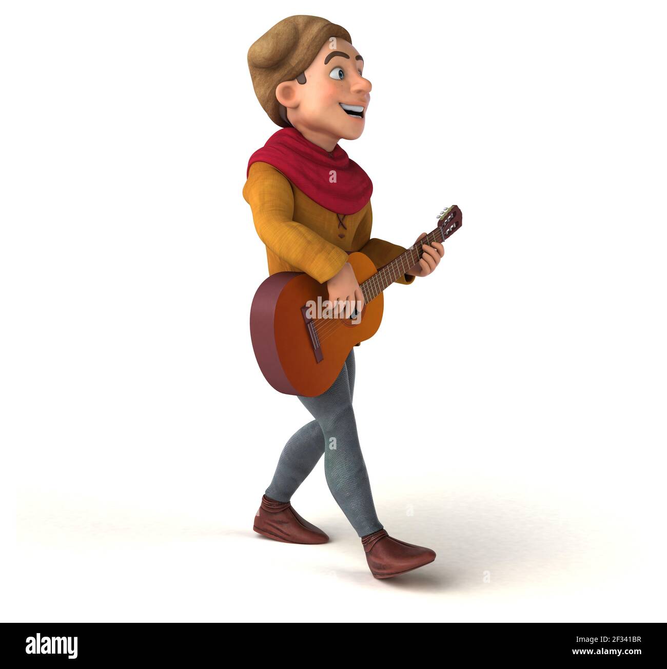 3D Illustration of a medieval historical character Stock Photo - Alamy