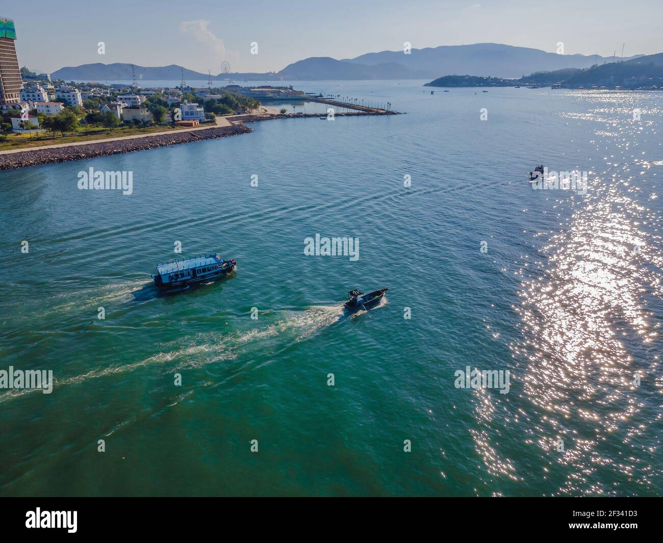 Sailing sunset aerial view flying hi-res stock photography and images ...