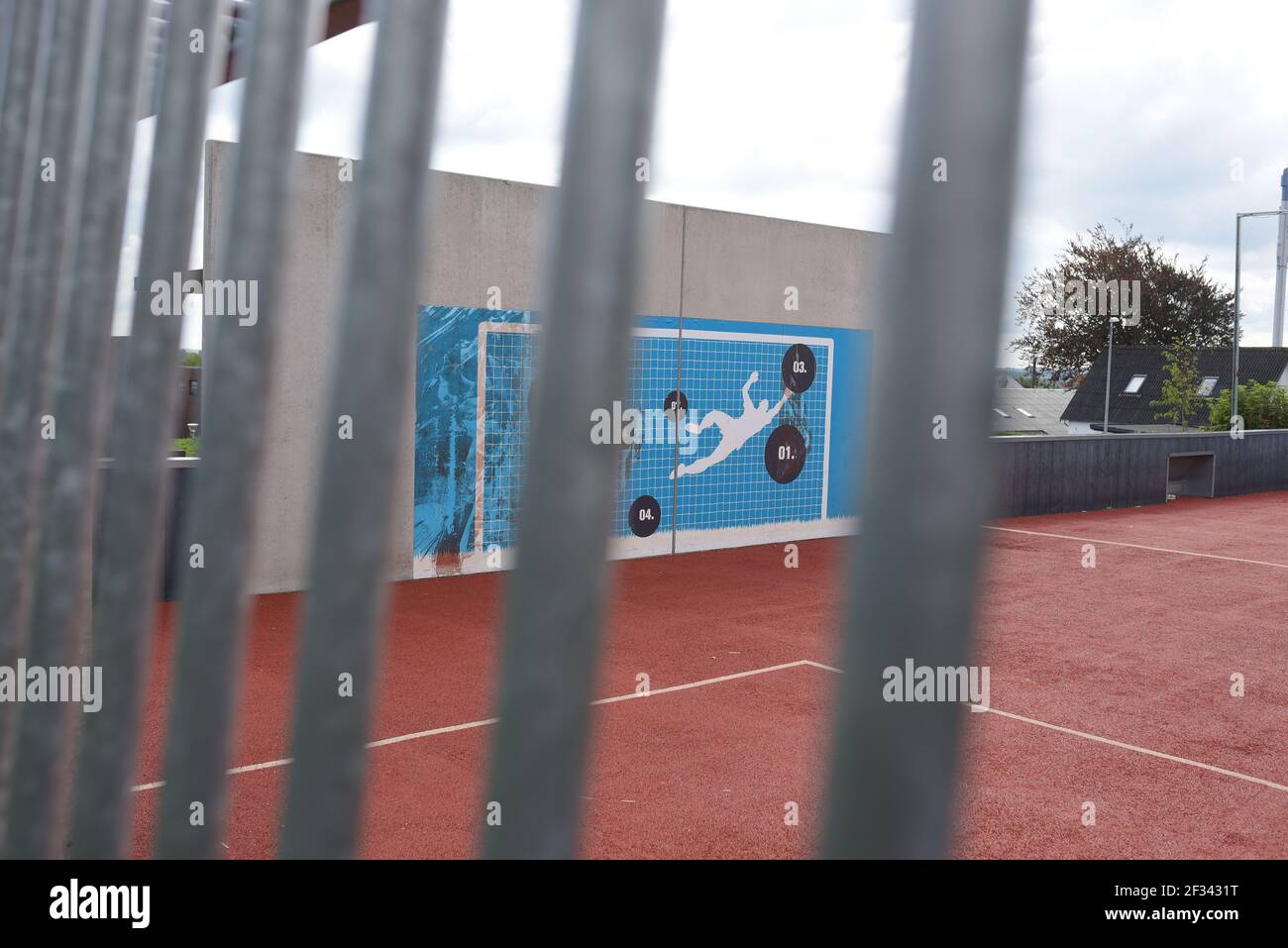 soccer practice field for young children Stock Photo - Alamy