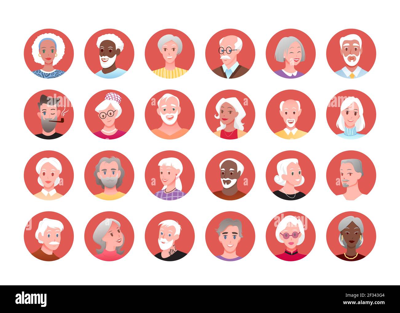 Old man avatar character hi-res stock photography and images - Alamy