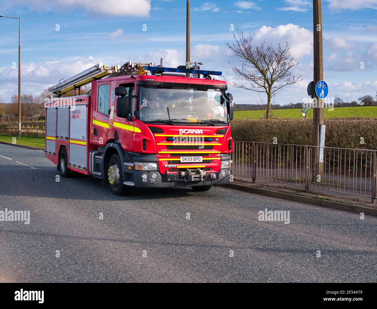 Scania fire engine hi-res stock photography and images - Alamy