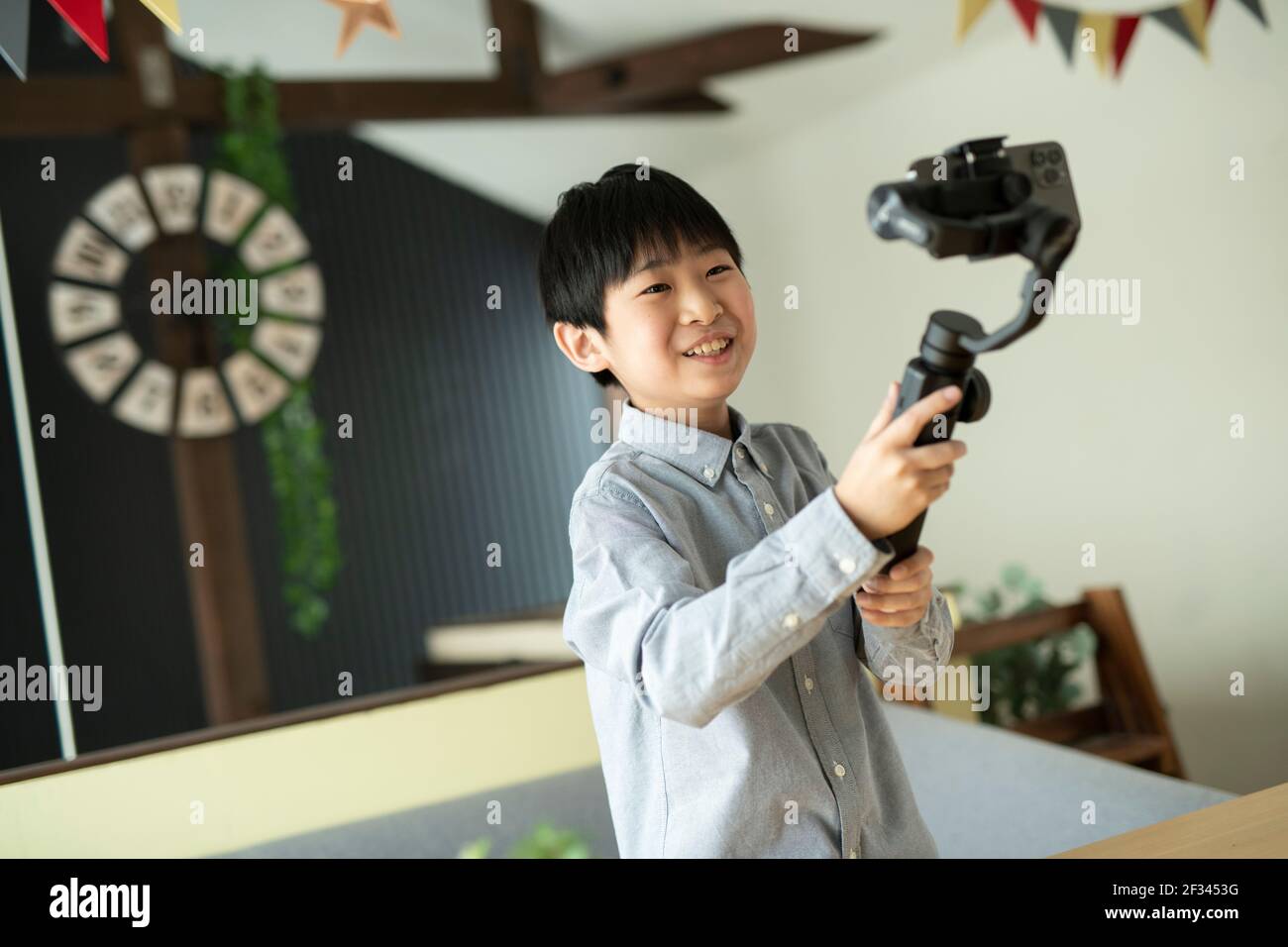 Boy recording hi-res stock photography and images - Alamy