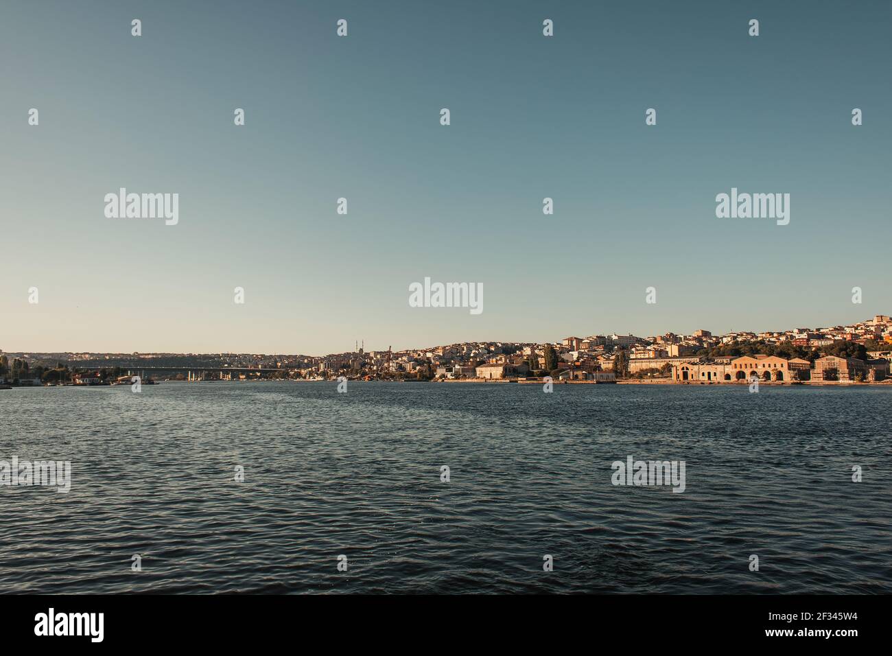 Bosphorus strait and buildings on seafront Stock Photo - Alamy