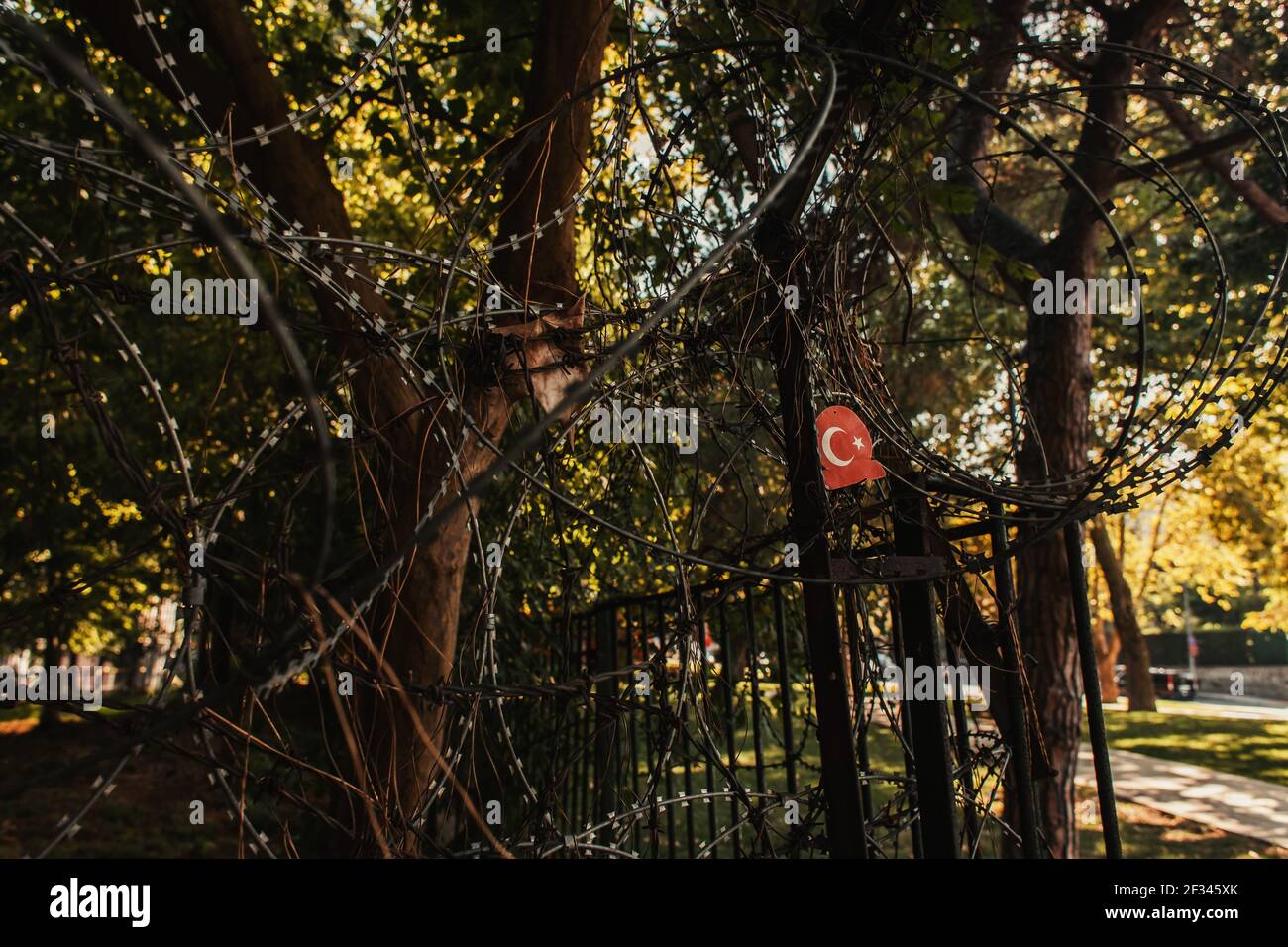 Fence wire istanbul hi-res stock photography and images - Alamy
