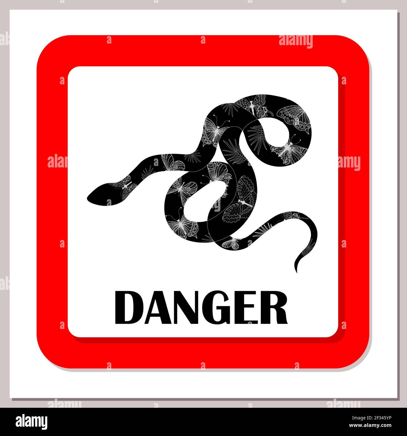 Snake Warning Sign High Resolution Stock Photography and Images - Alamy