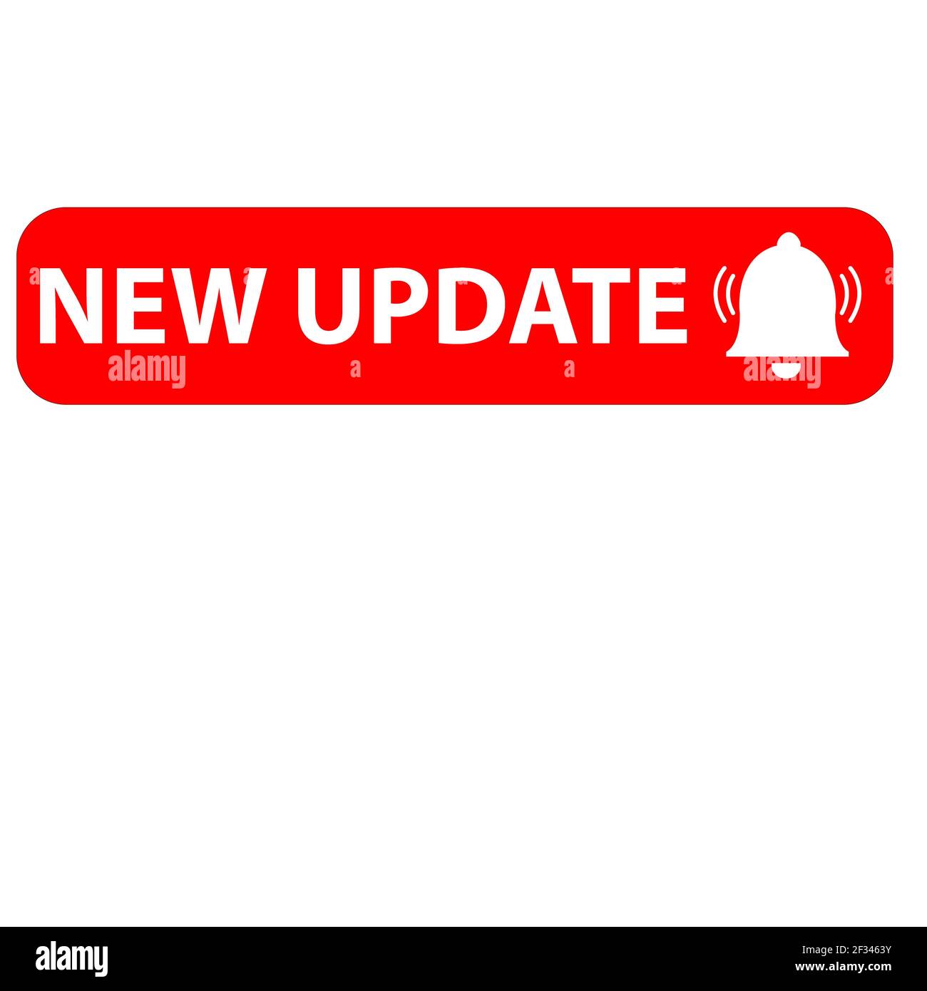 red new update icon on white background. new update symbol. banner new ...
