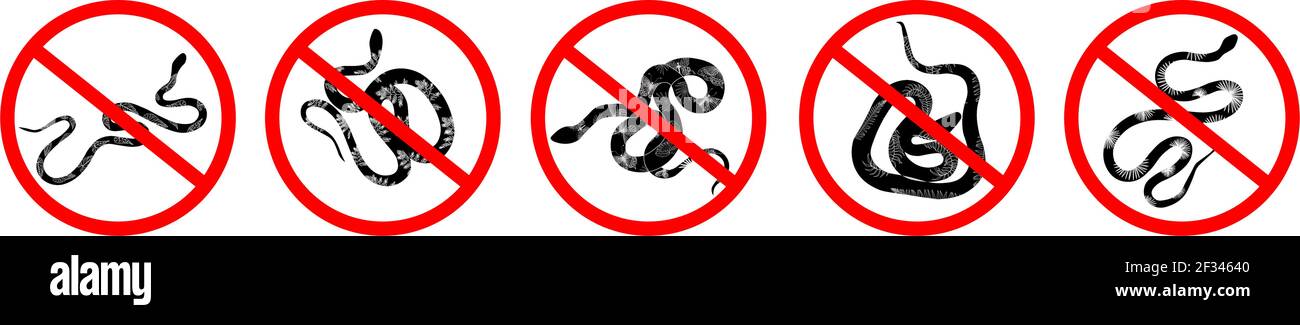 Stop the black snake Stock Vector Images - Alamy