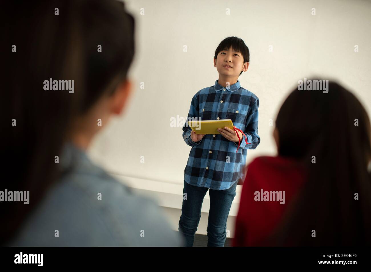 Child Giving Presentation Stock Photo - Alamy