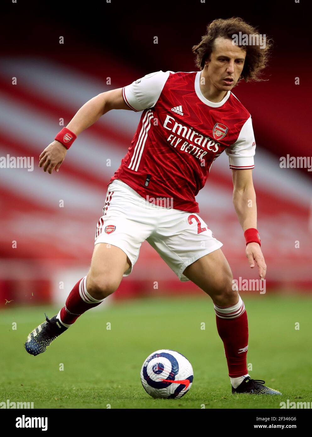 Arsenal's David Luiz during the Premier League match at Emirates ...