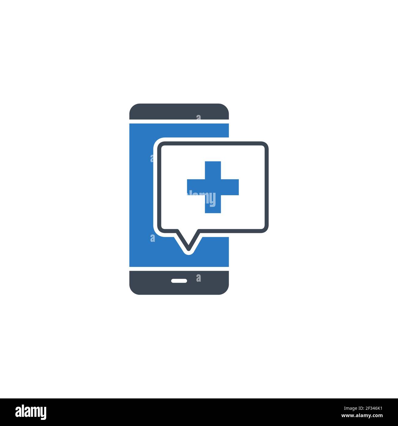 Telemedicine smartphone medical consultation Stock Vector Images - Alamy