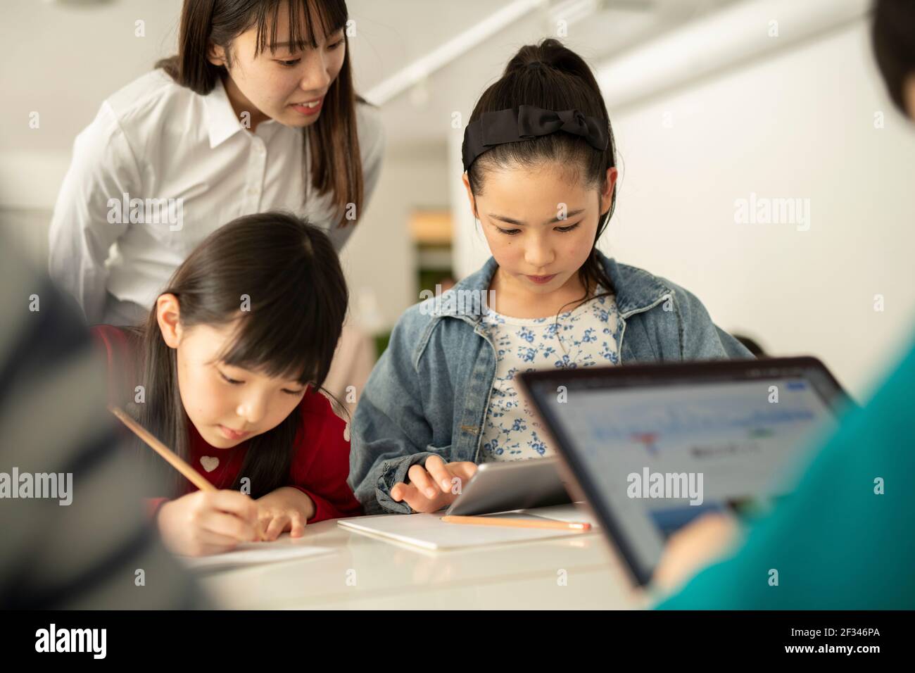 Japanese teacher desk classroom hi-res stock photography and images - Alamy
