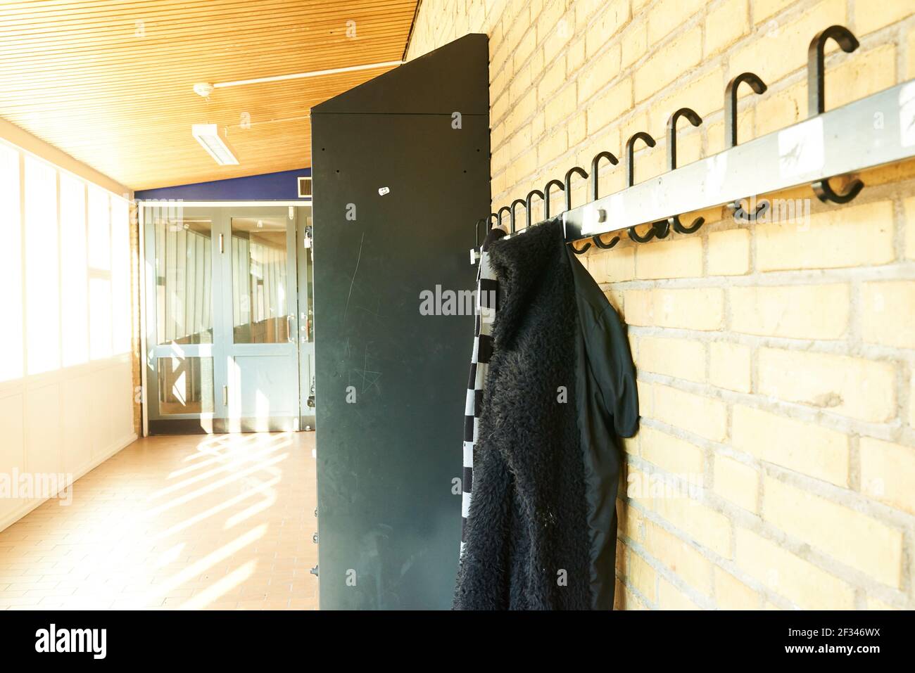 Coat hooks school hi-res stock photography and images - Alamy