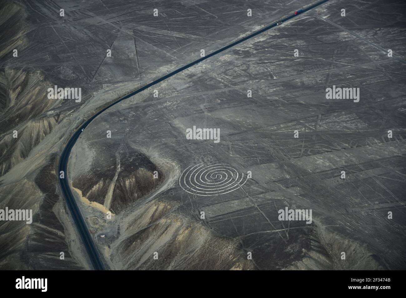 The Nazca Line is located on the Nazca Wasteland in southern Peru in ...