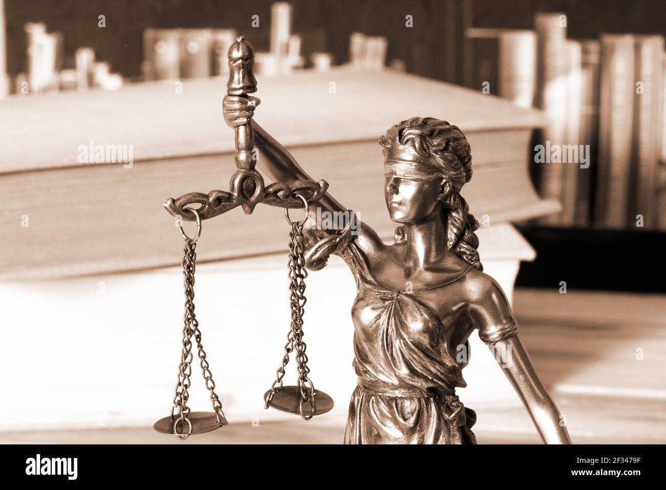 Figure of the Lady Justice goddess of justice Stock Photo - Alamy