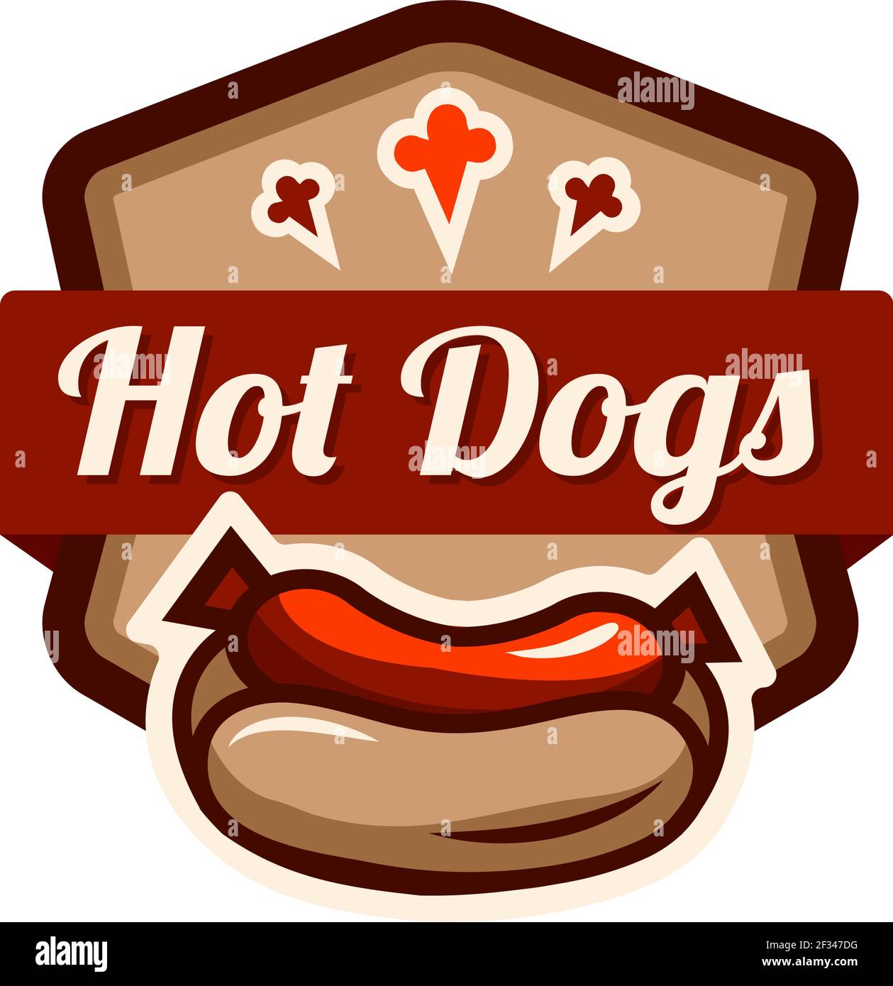 Hot Dog Logo Design Hot Dog Logo Design Vector Illustration 32166244