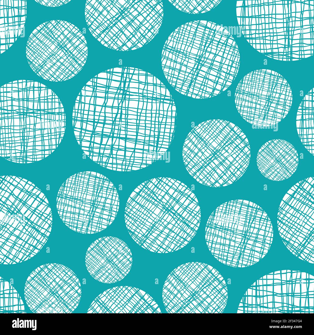 Irregular weave yarn vector circle seamless pattern background ...