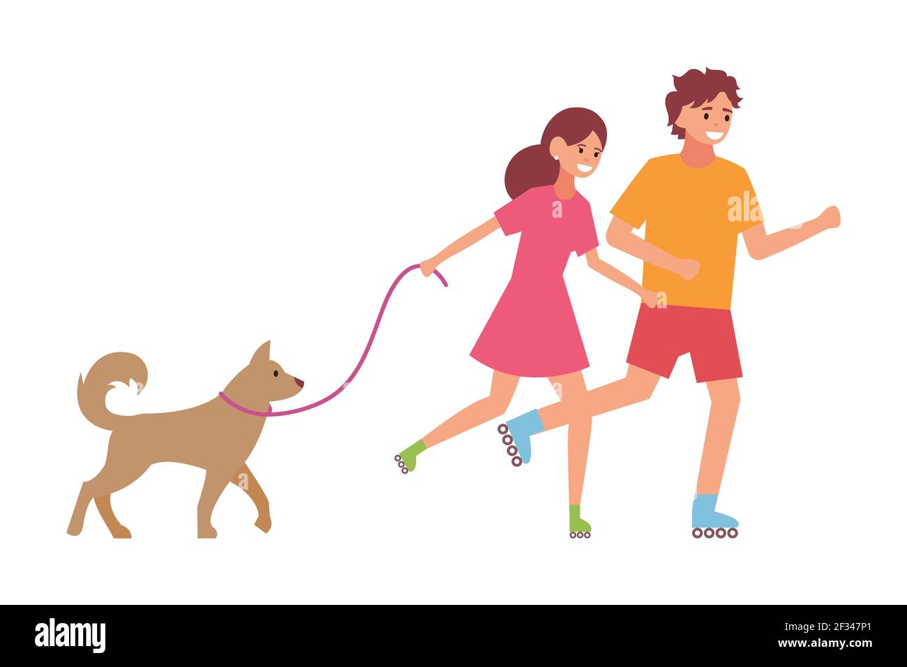 Run. Flat style, vector illustration isolated on white background Stock ...